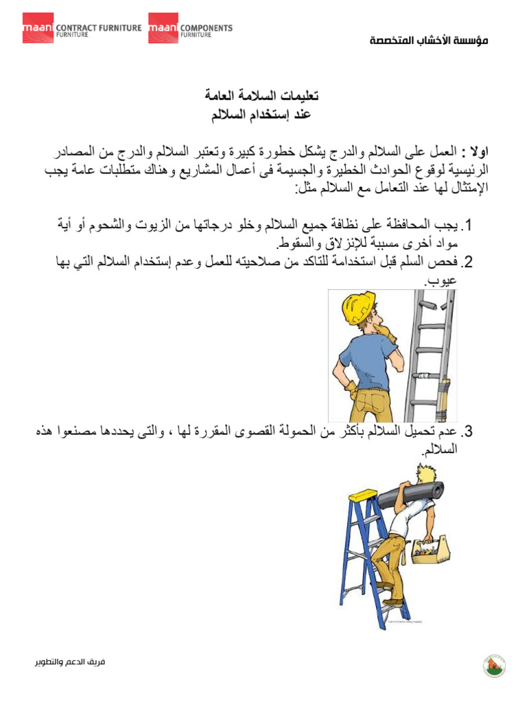 Ladder's Safety | PDF