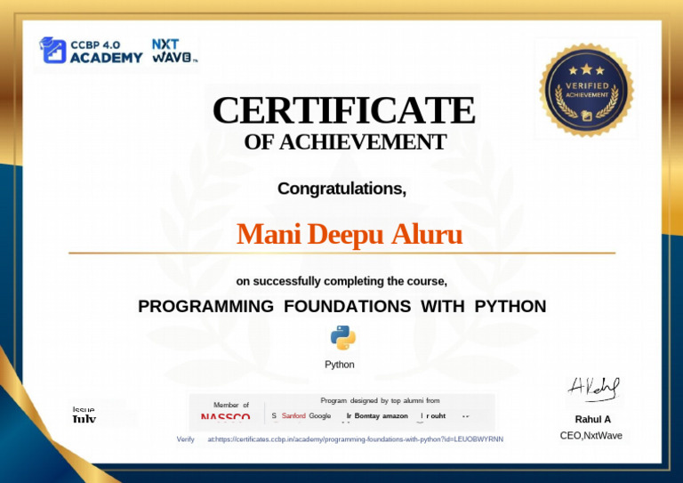 Pythoncertificate | PDF
