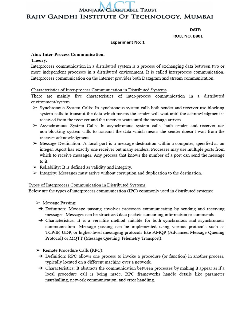 801 dc exp1 | PDF | Port (Computer Networking) | Network Socket