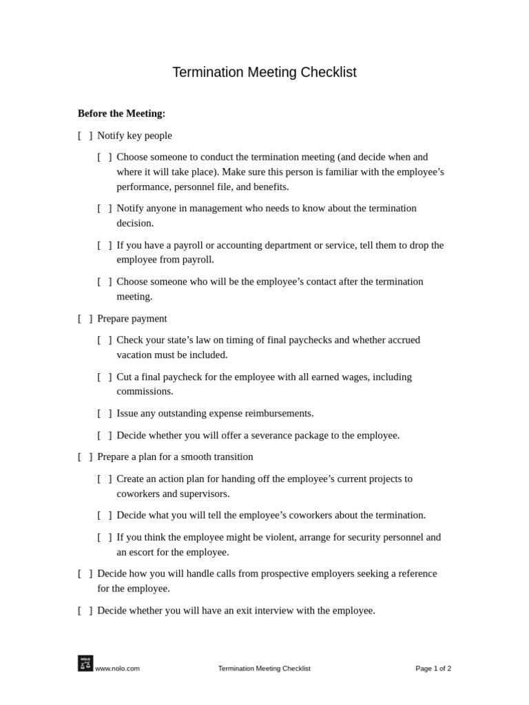 Termination | PDF | Employment | Paycheck