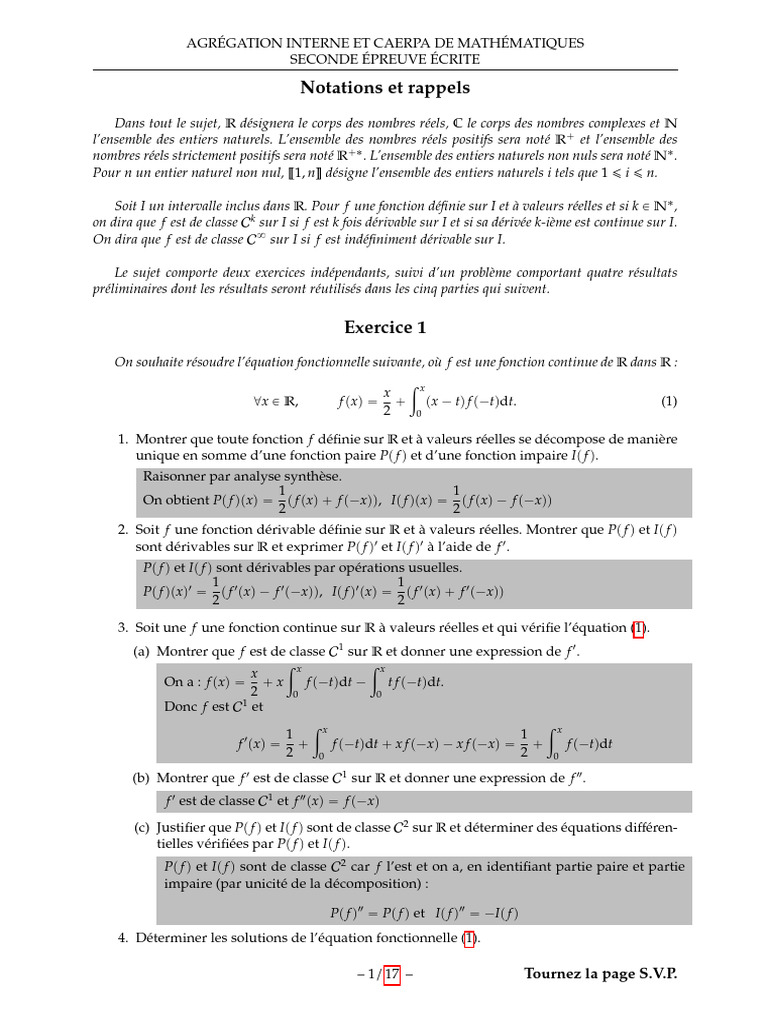 Équations Fonctionnelles et Statistiques | PDF | Fonction ...