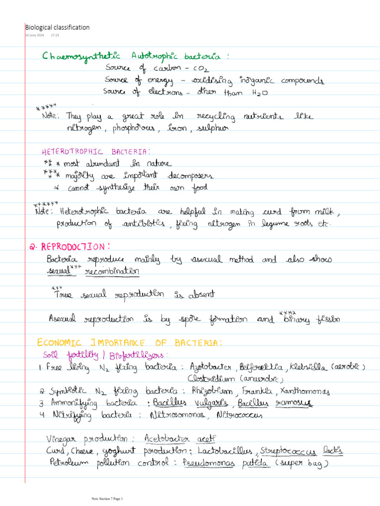 Biological Classification Notes | PDF