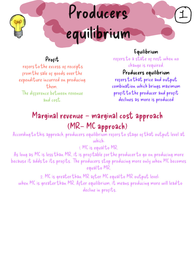 Producer Equilibrium Explained | PDF