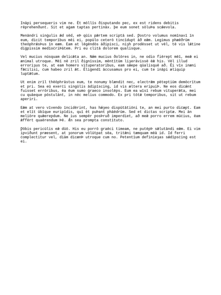 Latin Lipsum | PDF