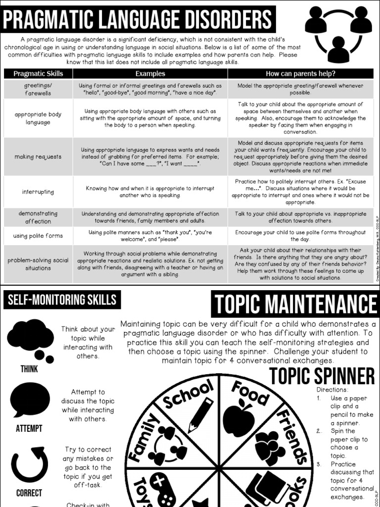 Understanding Pragmatic Language Disorders | PDF | Human Development ...