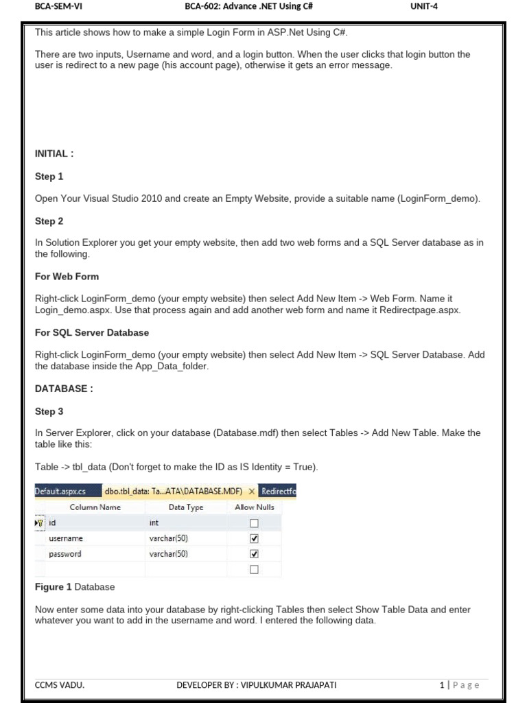 Simple Login | PDF | Databases | Microsoft Sql Server