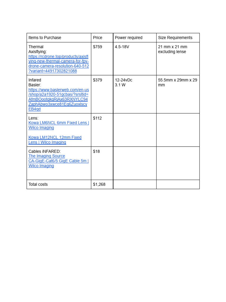 Trimble ZX5 Cost Breakdown | PDF