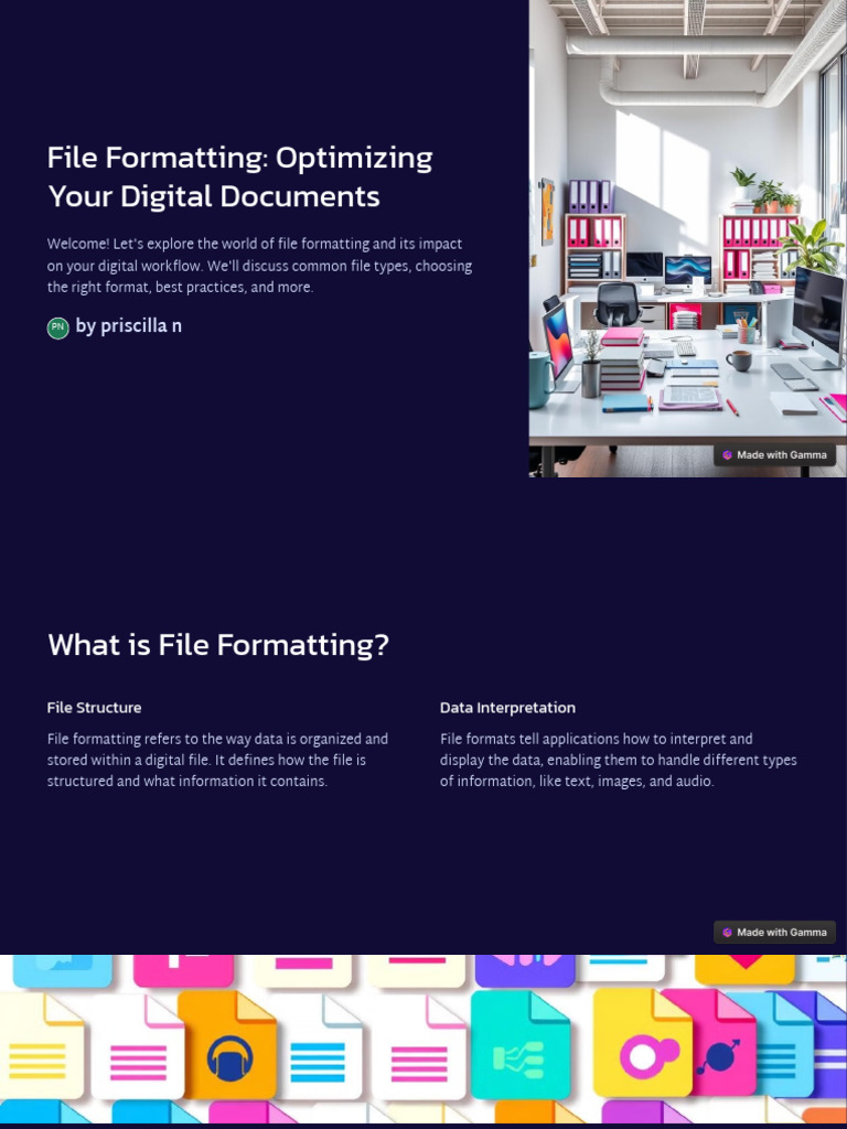 File Formatting Optimizing Your Digital Documents | PDF | Computer File | File Format
