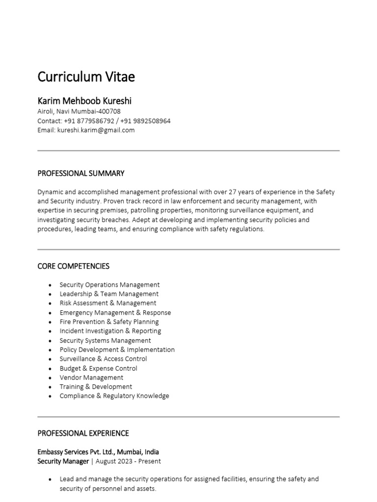 KK CV | PDF | Computer Security | Security