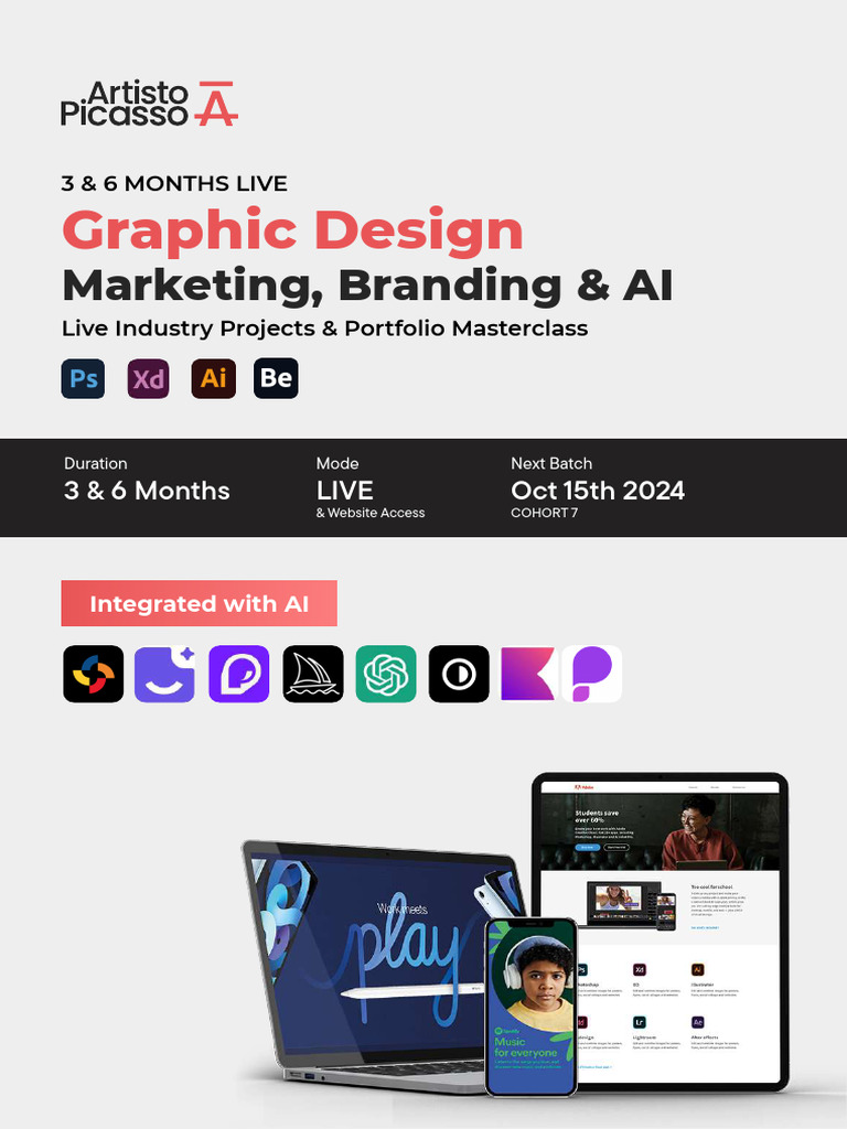Graphic Design Course Curriculum Overview | PDF | Adobe Photoshop ...