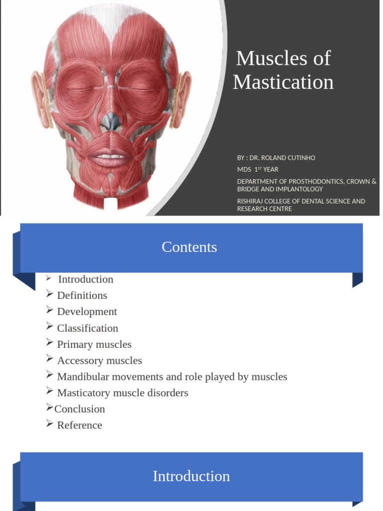 Anatomy of Mastication Muscles | PDF | Human Head And Neck ...