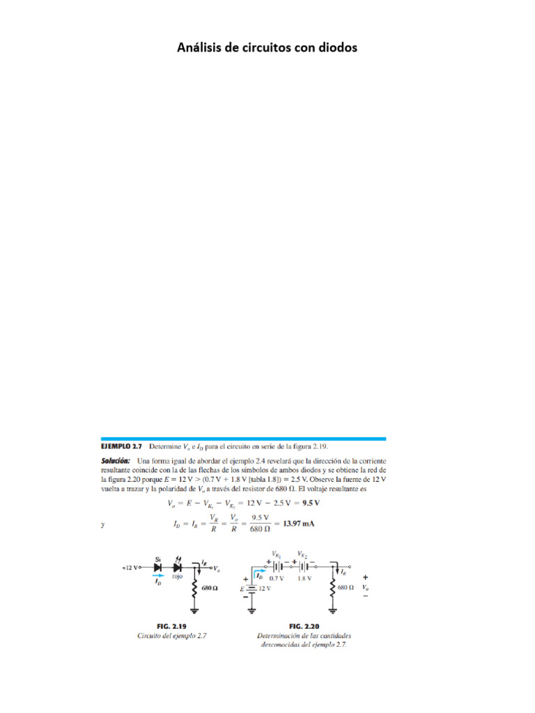 Análisis de Circuitos Con Diodos | PDF