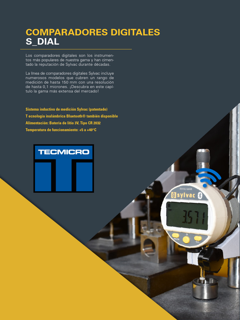 Sylvac_comparadores_digitales | PDF | Informática | Bienes manufacturados