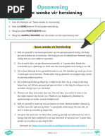 GR 8 EAT Lees en Kyk - Hersiening Opsomming | PDF