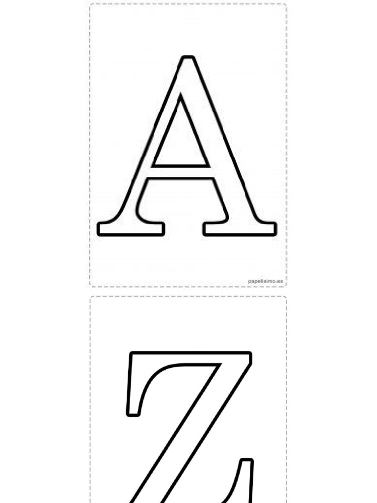 Abecedario para Rellenar Solo Letra | PDF