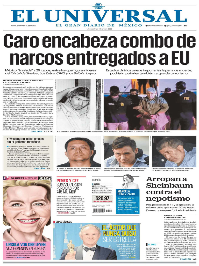 El Universal 28 Feb 2025 | PDF