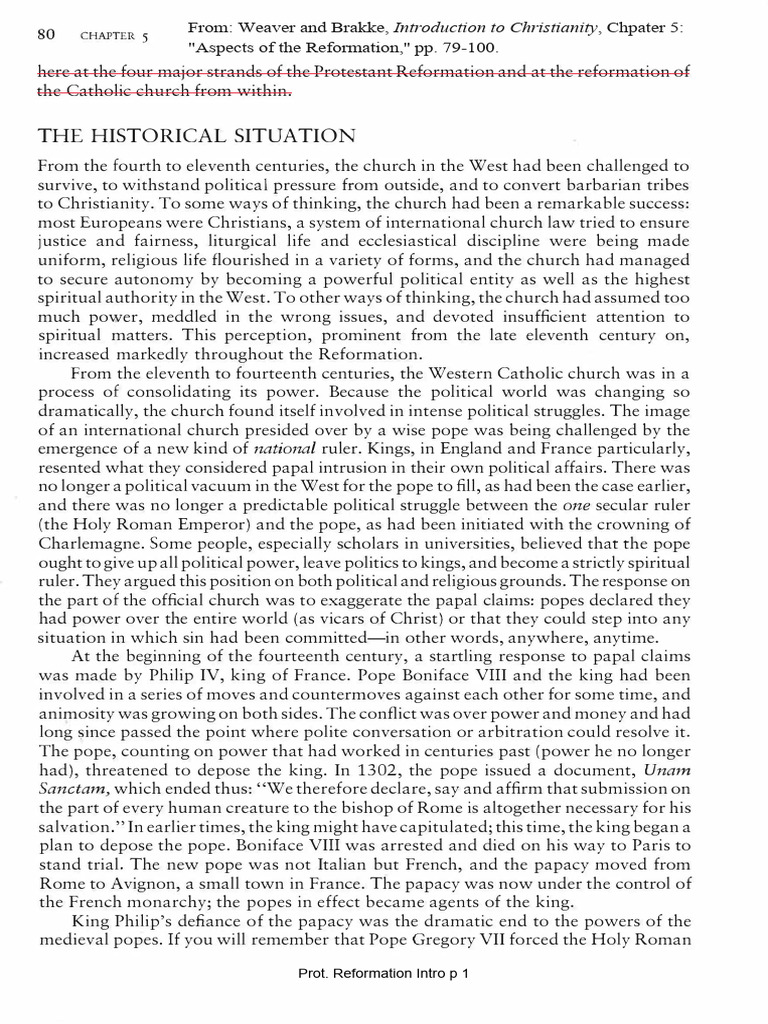 Protestant Reformation Overview | PDF | Pope | Bible