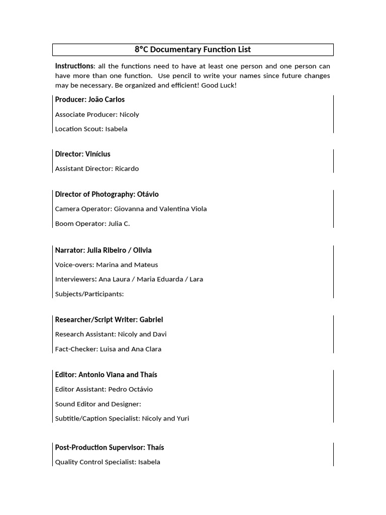 Function Lists | PDF