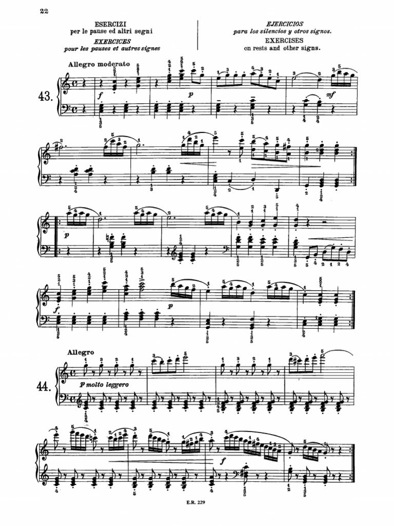 Czerny Piano 4 | PDF