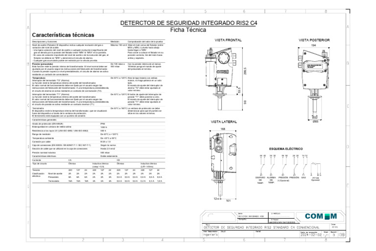 Maciris24n1aa1000000 Detector de Seguridad Integrado Ris2 | PDF | Transformador | Cambiar