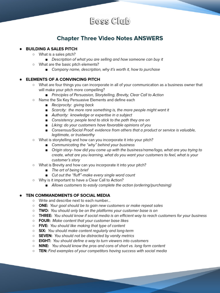 Sales Pitch and Social Media Strategies | PDF | Persuasion | Human ...