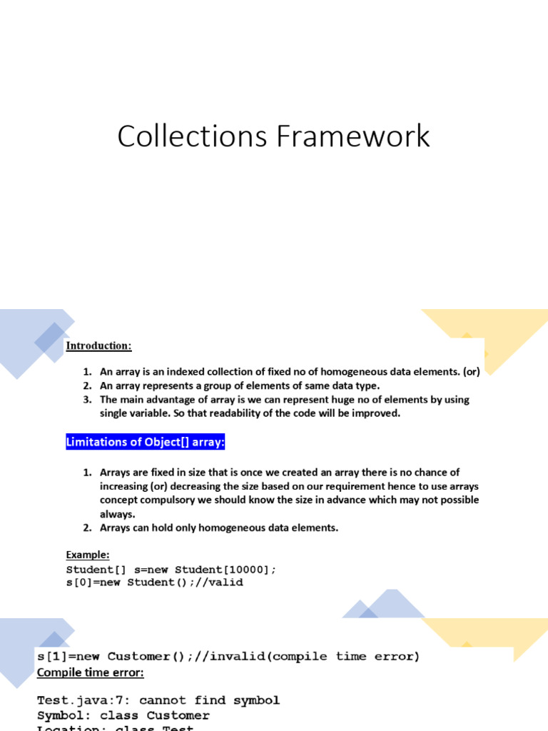 Unit-4 collection framework | PDF