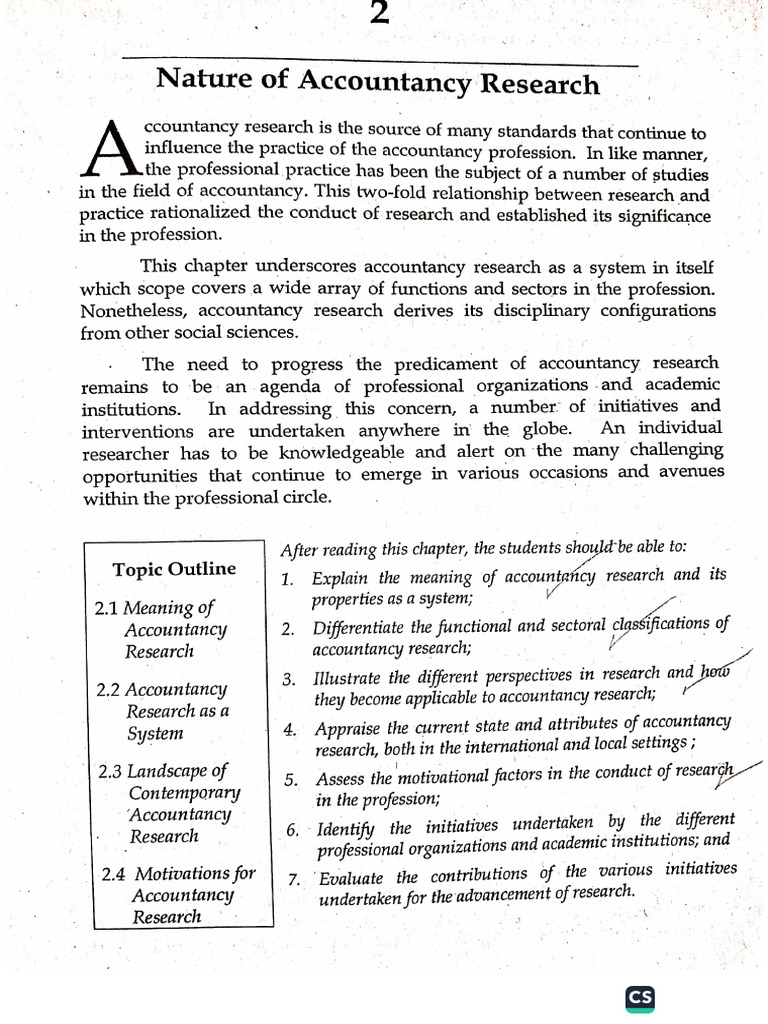 Accounting Research Method - Chapter 2 | PDF