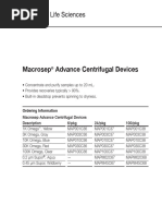 Amicon Manual | PDF | Centrifuge | Filtration