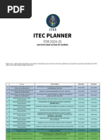 ITEC Courses Planner 2025-26 | PDF | Entrepreneurship | Sustainability