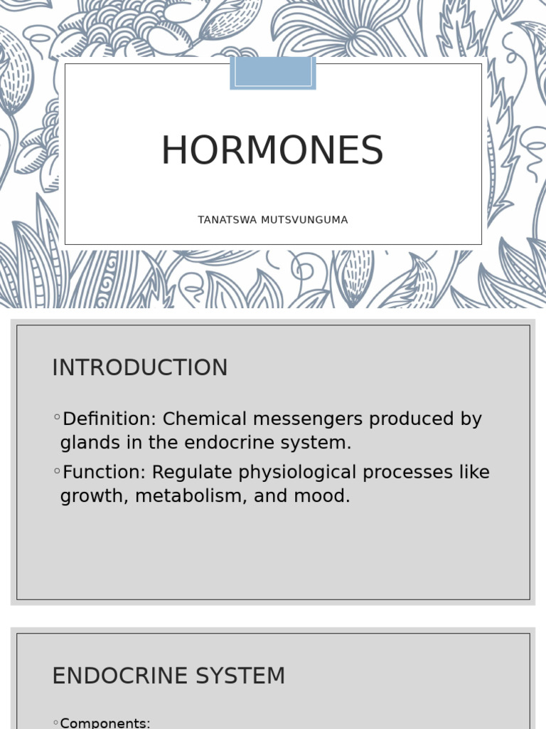 HORMONES | PDF