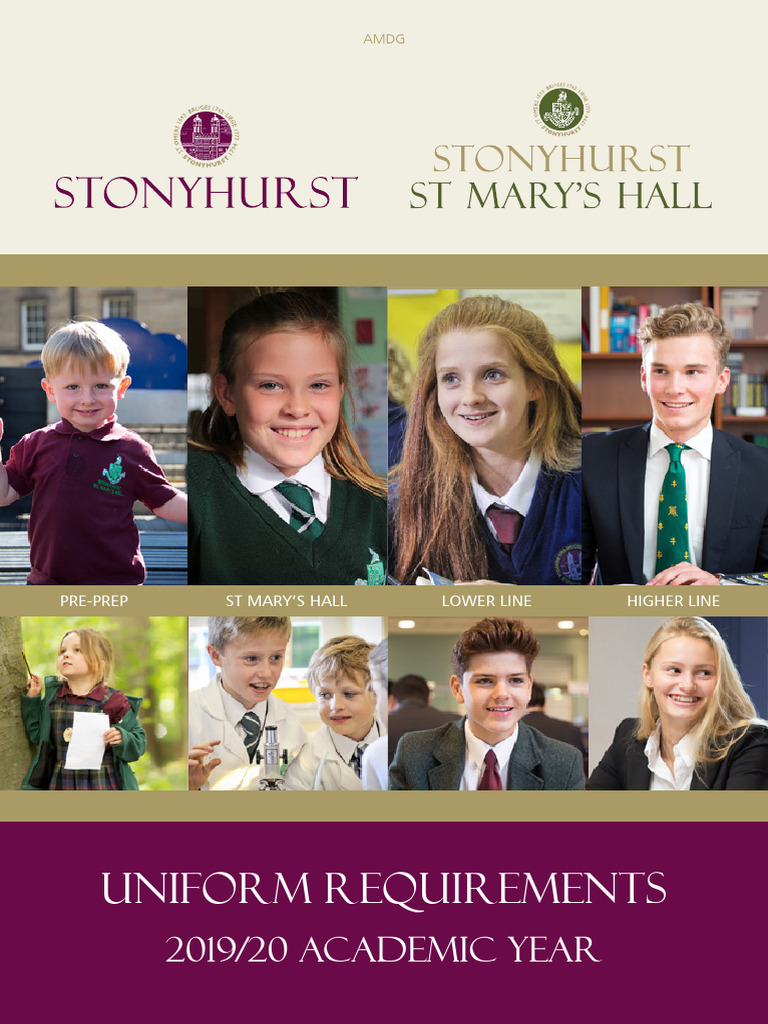 Stonyhurst Uniform Guidelines 2019/20 | PDF | Sweater | Blouse