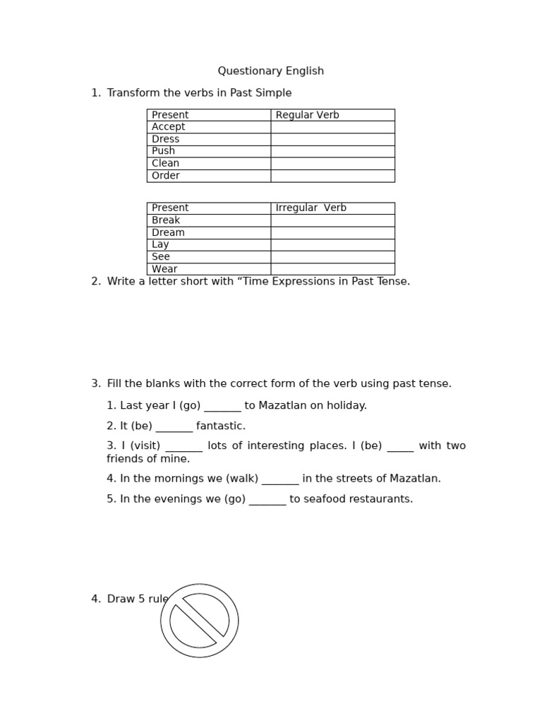Questionary English | PDF