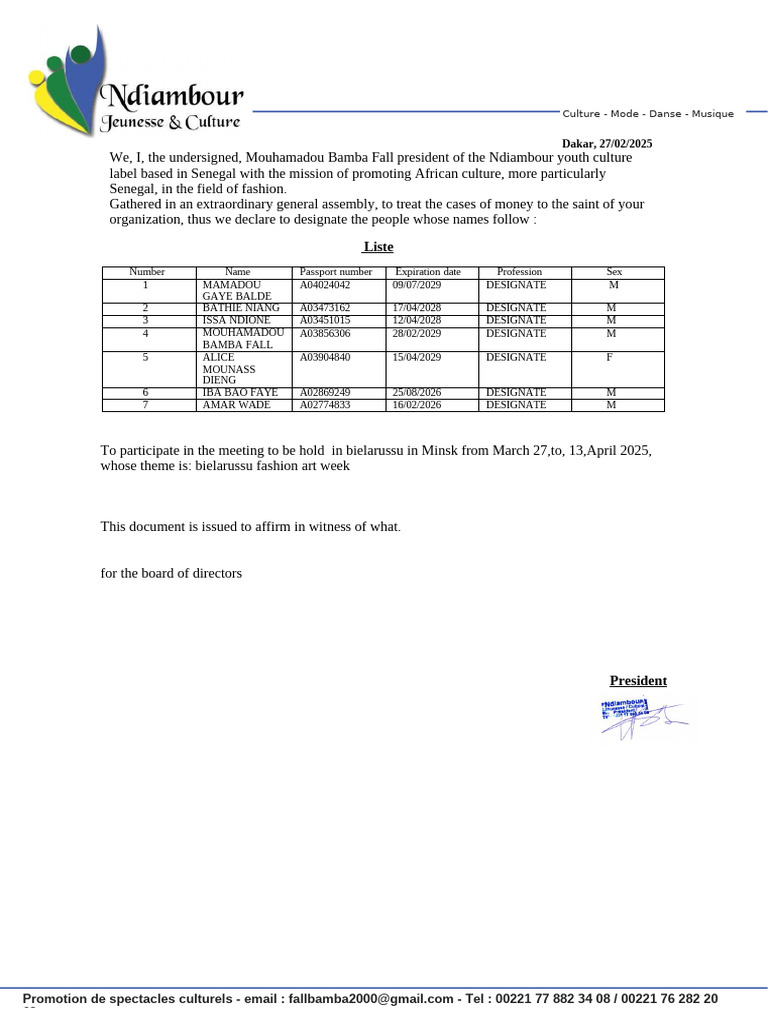Papier Entete NJC 4 | PDF