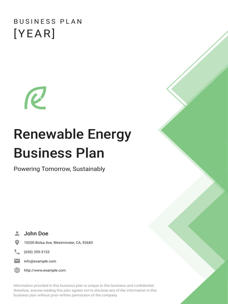 Renewable Energy Business Plan Overview | PDF | Marketing | Marketing ...