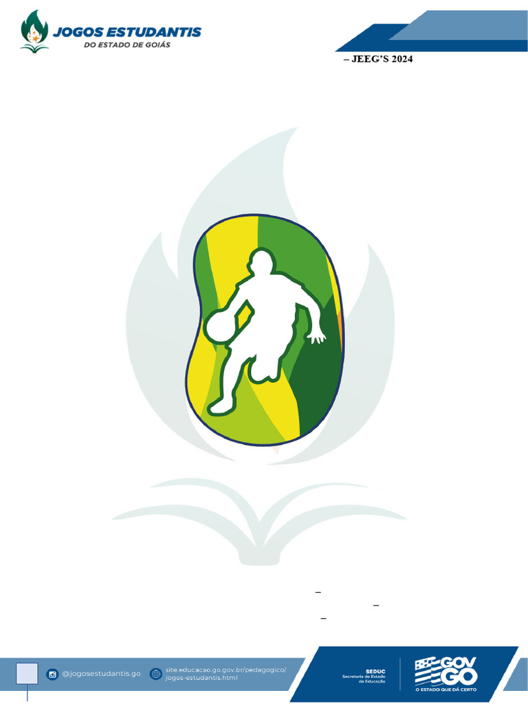 Regulamento Basquetebol JEEGs 2024 Goiás | PDF