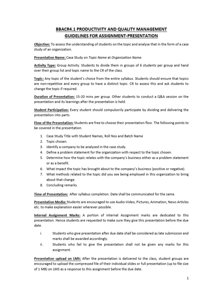 DYPUSM BBA4 PQM Presentation | PDF