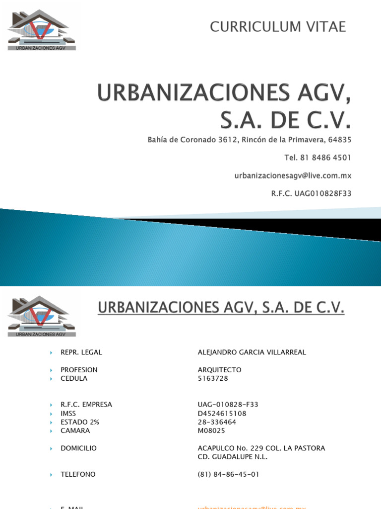 MOD CURRICULUM URBANIZACIONES AGV JUNIO 2024 (1) | PDF