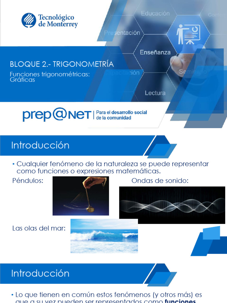 Graficas Func Trig Prepanet | PDF | Funciones trigonométricas | Trigonometría