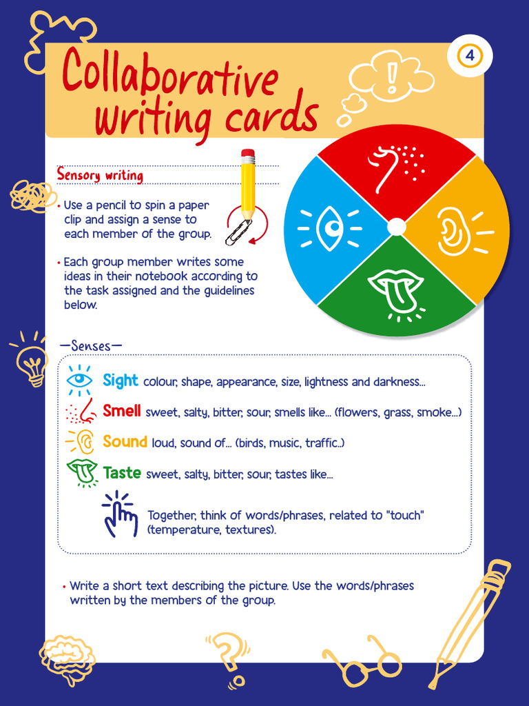 Sensory Writing Group Activity Guide | PDF | Taste | Senses