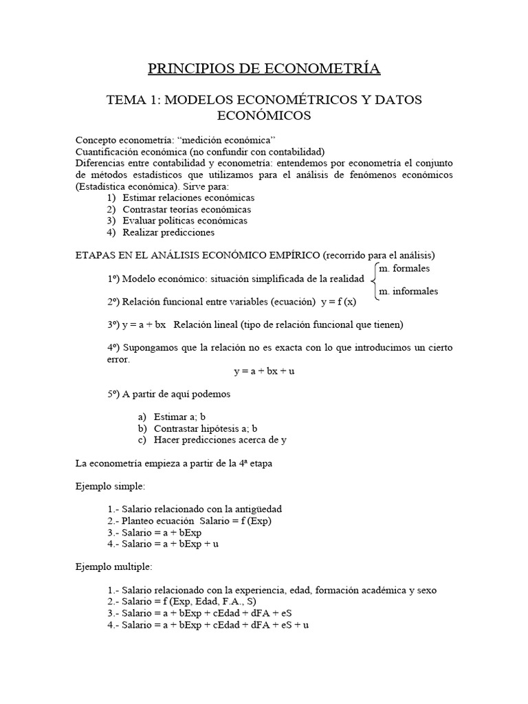 74935215-apuntes-econometria | PDF | Econometría | Regresión lineal
