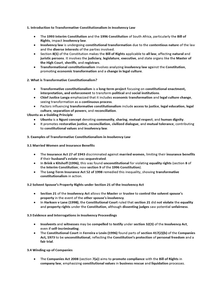 Transformative Constitutionalism Pdf Justice Crime And Violence