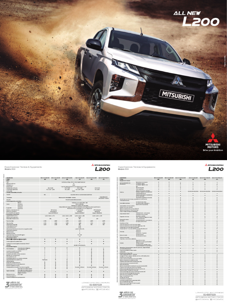 Ficha Técnica L200 | PDF