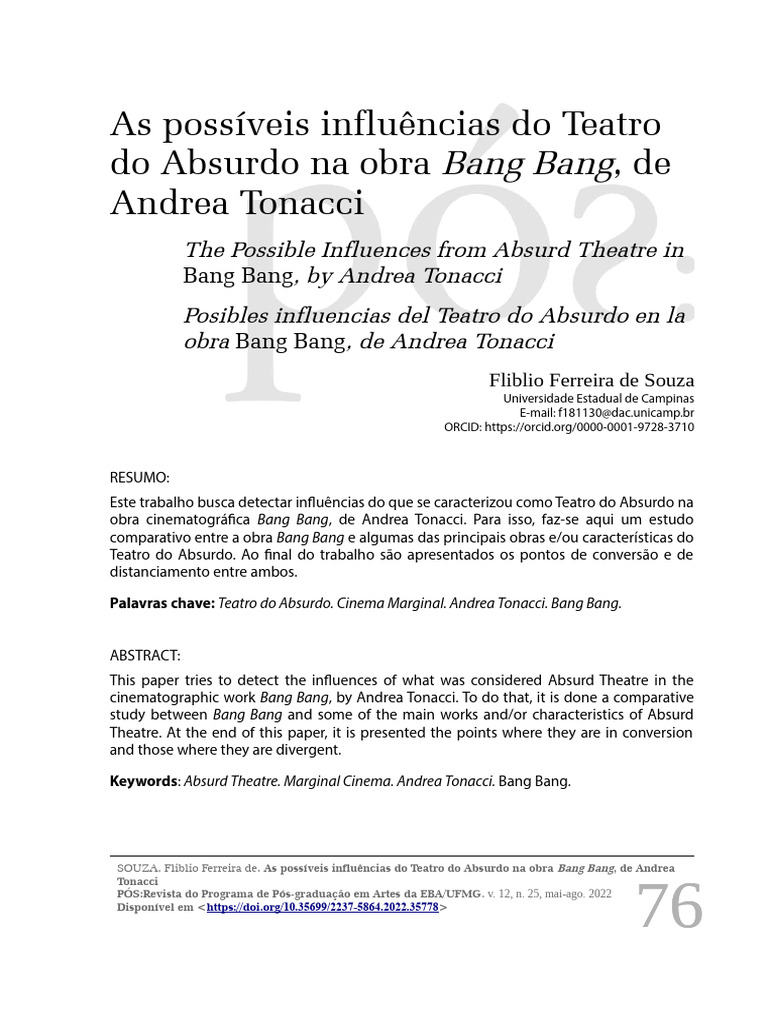 Tonacci e o teatro do absurdo | PDF