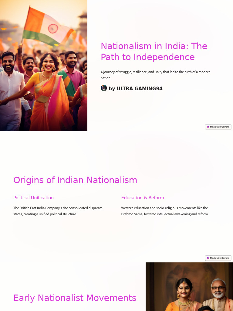 Nationalism in India The Path To Independence | PDF | Indian ...