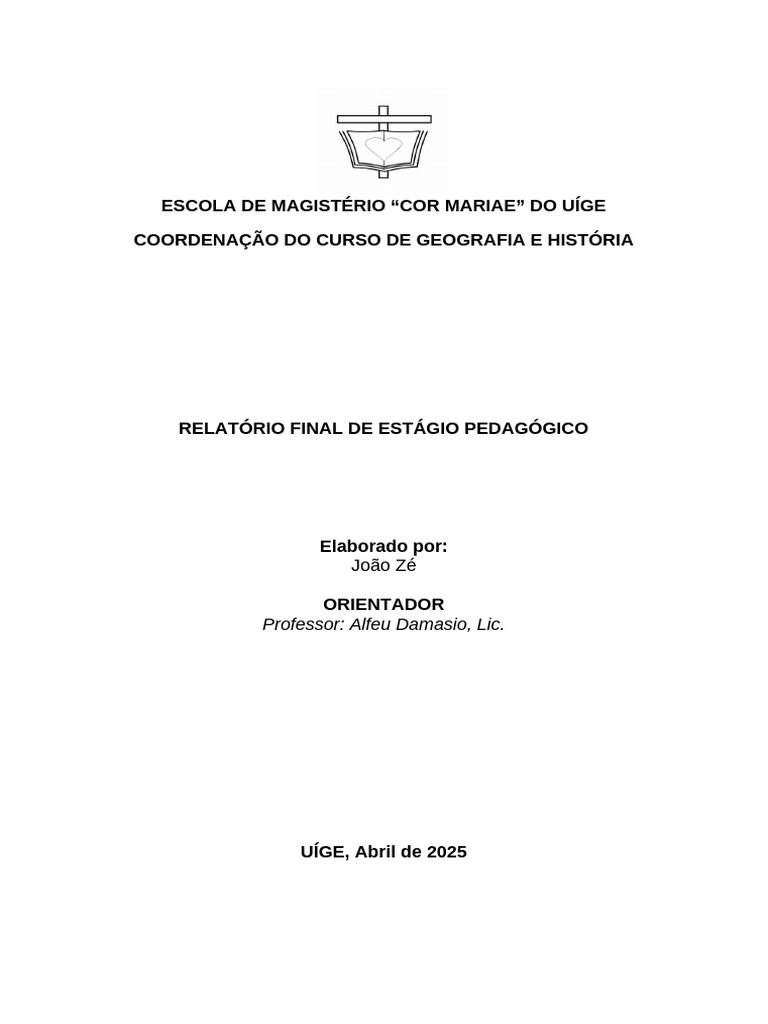 Exemplo de Capa, Folha de Rosto (Pré - Textuais) e Introdução Do ...