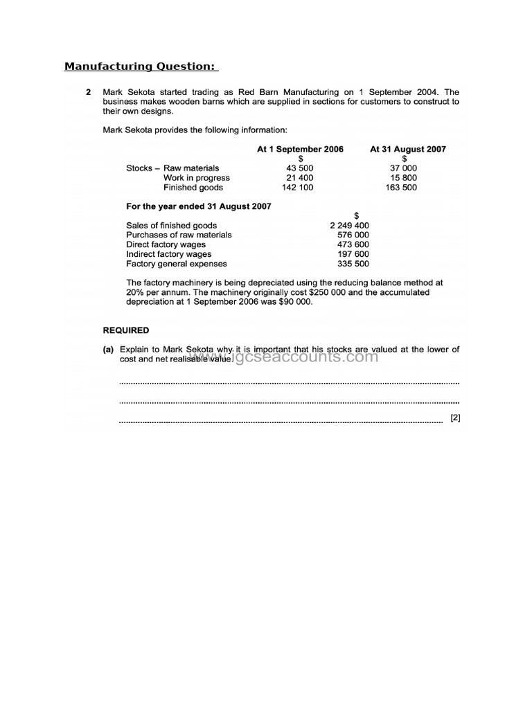 Manufacturing Question & ANS | PDF