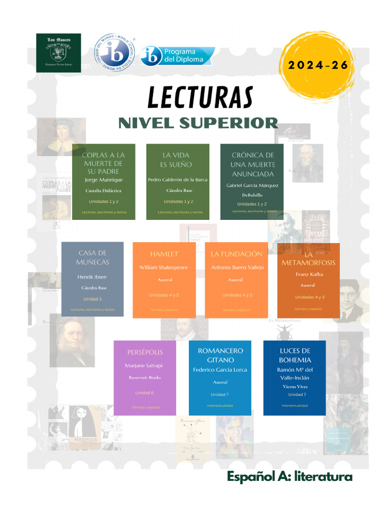 Lecturas NS IB 2024-26 | PDF