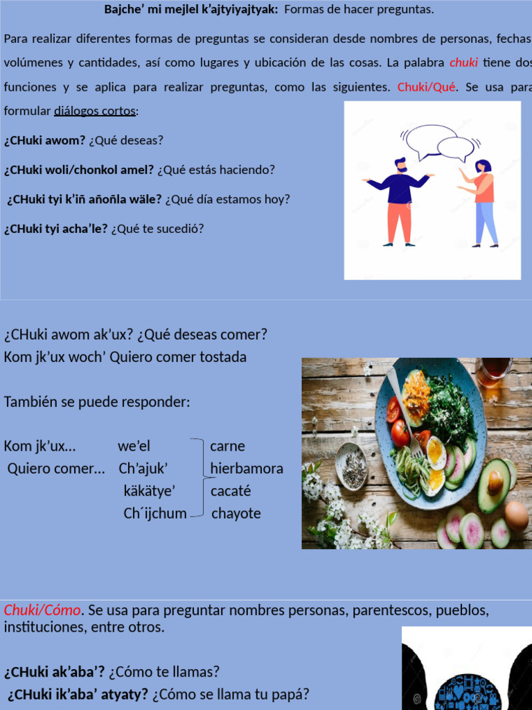 Formas de hacer preguntas en español | PDF