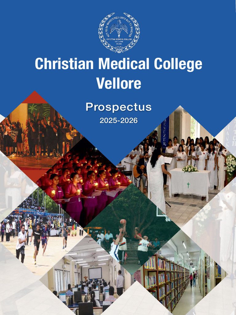 CMC Vellore College Prospectus 2025 2026 | PDF | Health Sciences ...