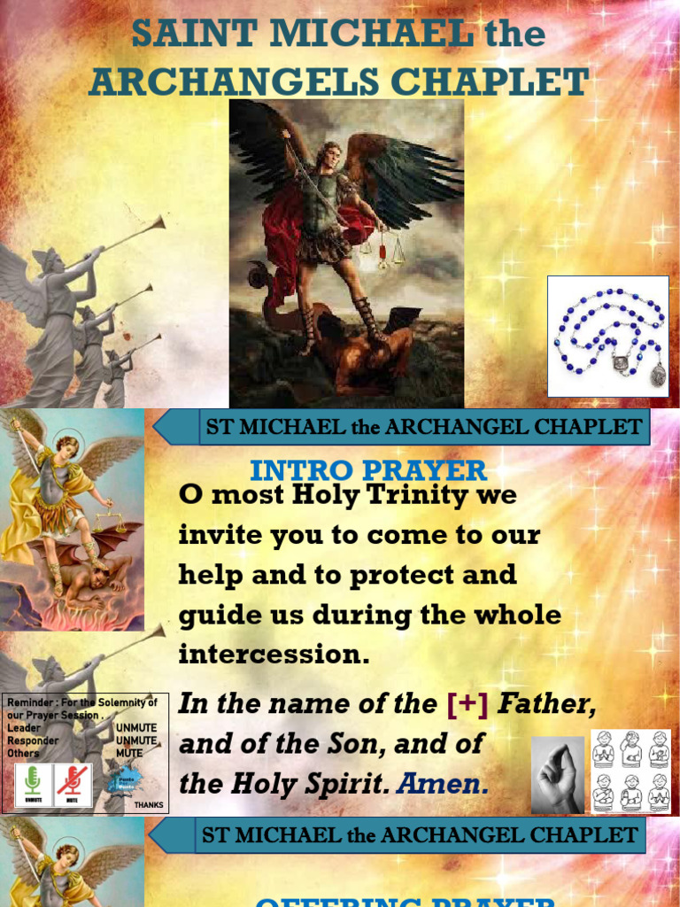 SEP23 - ST Michael Archangels Chaplet1 | PDF | Lord's Prayer ...
